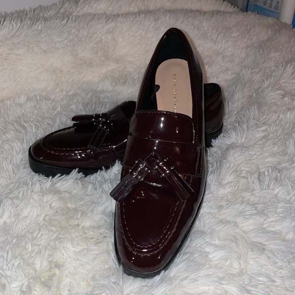 Zara | Shoes | Zara Burgundy Loafers With Tassel | Poshmark